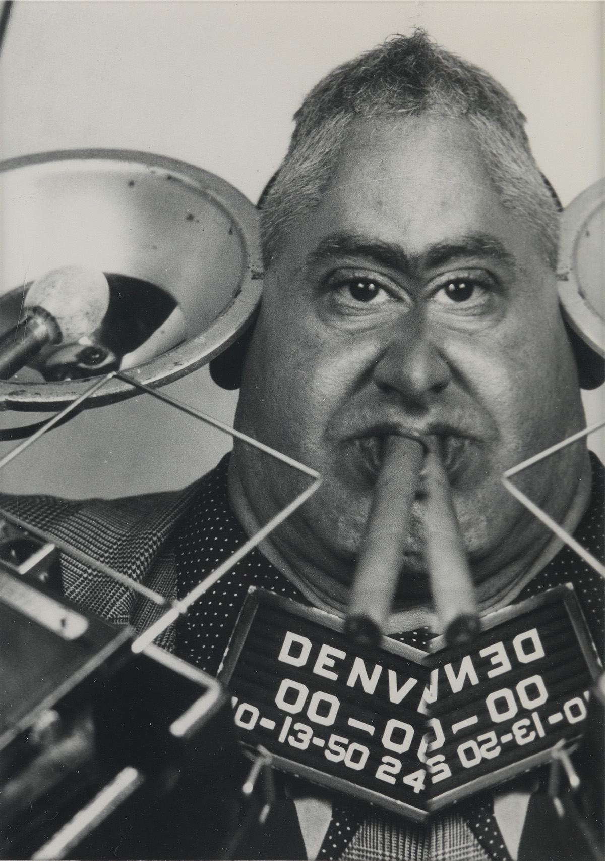 Weegee | Self-portrait distortion. (Circa 1950) | MutualArt