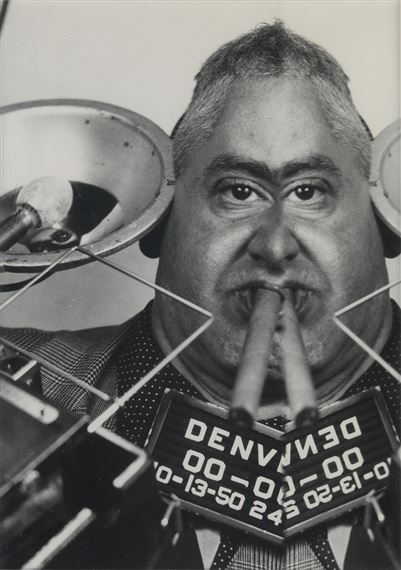 Weegee | Self-portrait distortion. (Circa 1950) | MutualArt