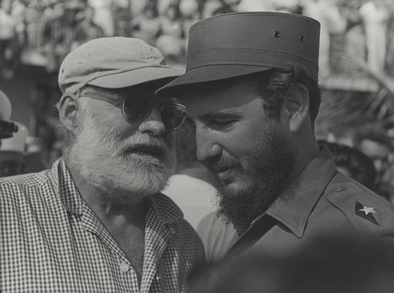Osvaldo Salas | Con Hemingway (Fidel Castro with Ernest Hemingway ...