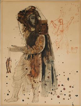 Reuven Rubin | Fisherman (1954) | MutualArt