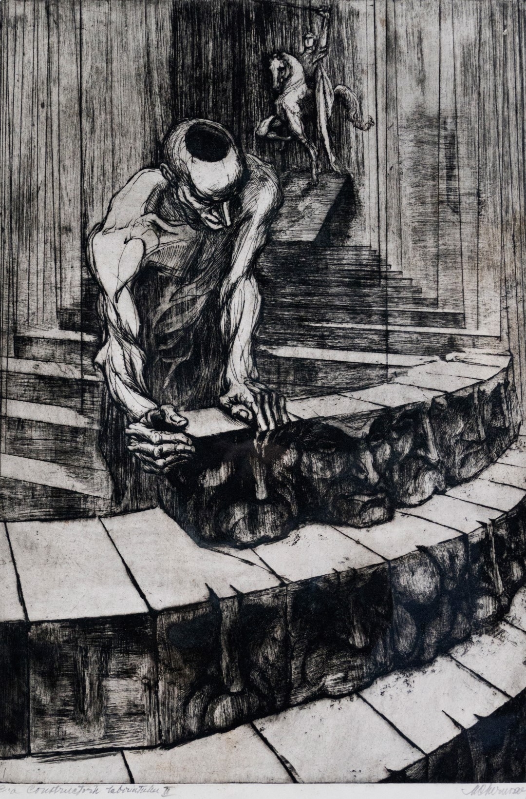 Marcel Chirnoaga | Constructorul labirintului II (1982) | MutualArt