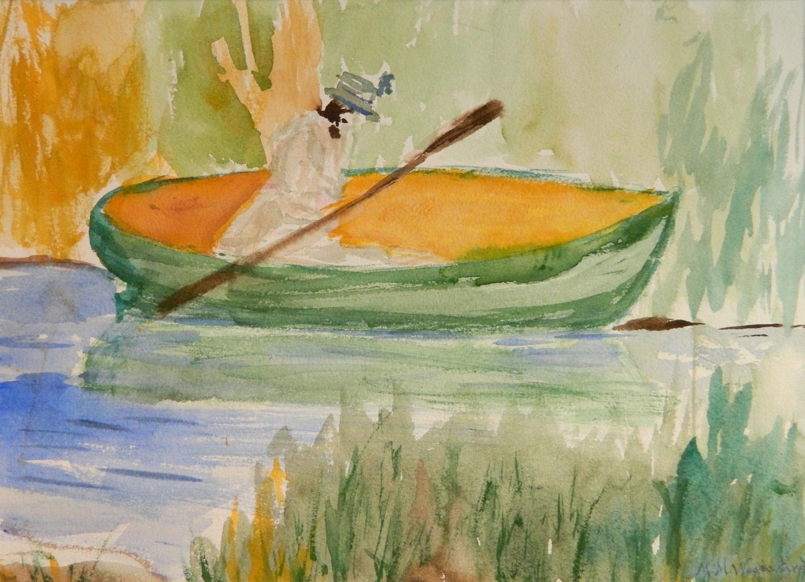 Mabel May Woodward | Lady in Boat | MutualArt