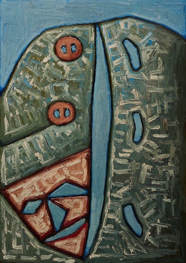 Keith Looby | Untitled (Portrait Blue and Pink) | MutualArt