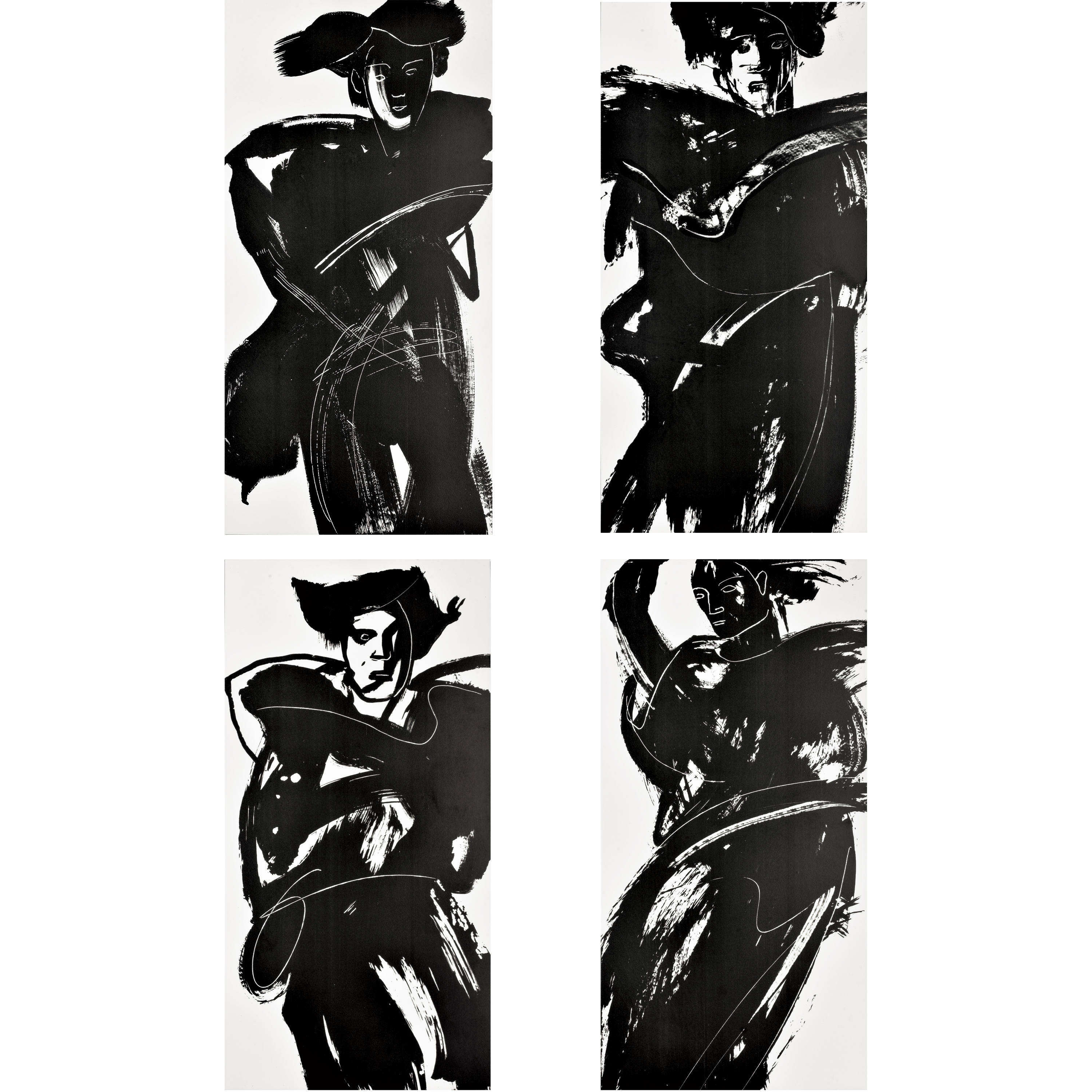 Ben Cabrera | Four works: tile from the 32 Variations of Sabel series ...