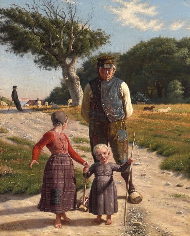 Christen Dalsgaard | Young girl contemplating a letter (1871) | MutualArt