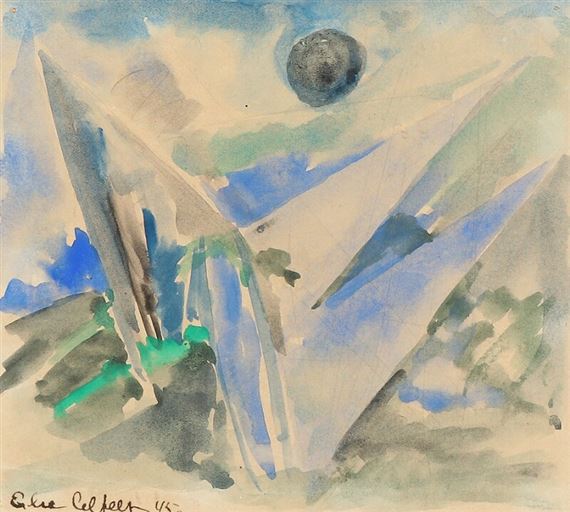 Else Kirsten Tove Alfelt | Landscape (1945) | MutualArt