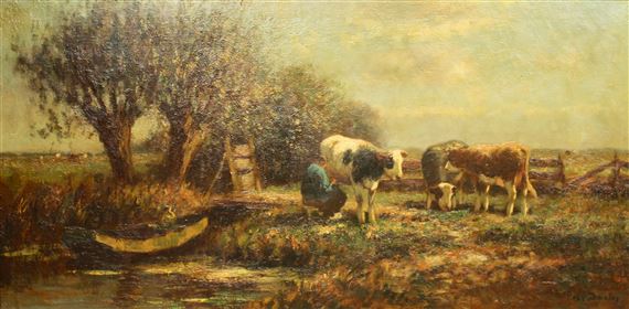 Piet Bouter | Melktijd | MutualArt