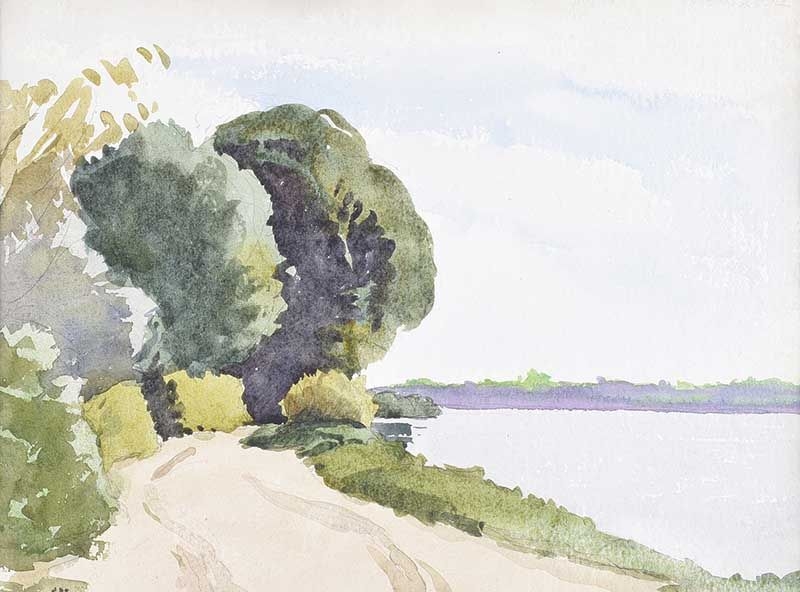 John Luke | ROAD BY THE LOUGH | MutualArt