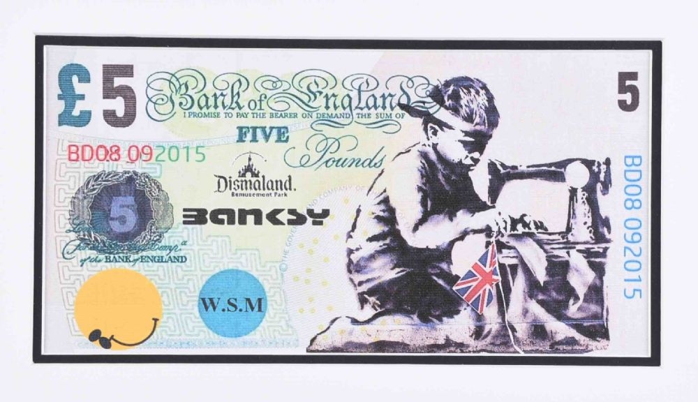 Banksy | DISMALAND FIVE POUND BANK NOTE | MutualArt