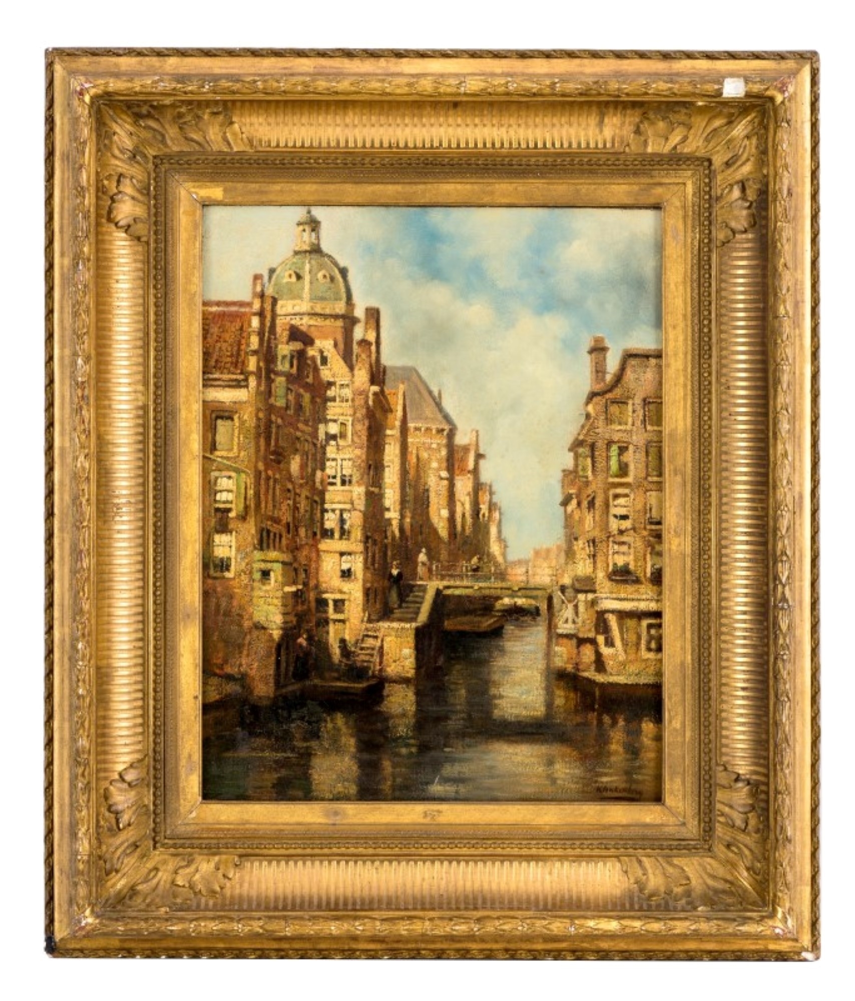 Johannes Christiaan Karel Klinkenberg | A View of the Voorstraathaven ...