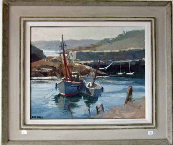 Bob Nally | harbor scene | MutualArt