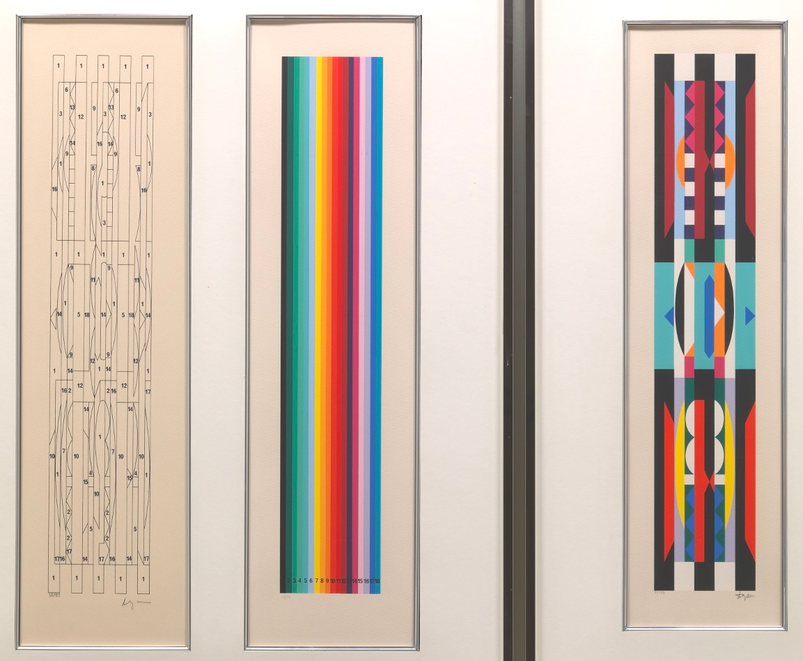 Yaacov Agam | Three works: +-X9 Suite (1983) | MutualArt