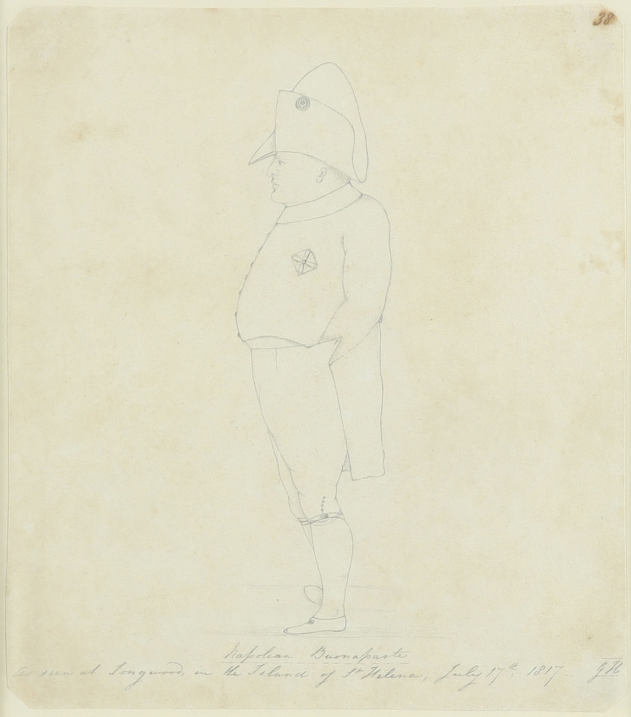 George Hotham | Napoleon Bonaparte at Longwood (1817) | MutualArt