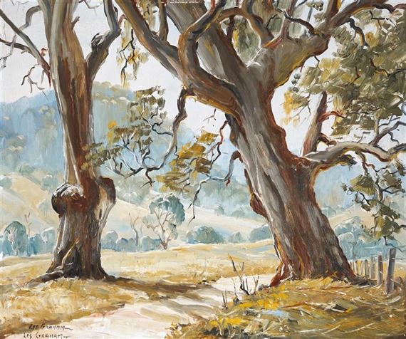 Les Graham | Country Track and Gum Trees | MutualArt