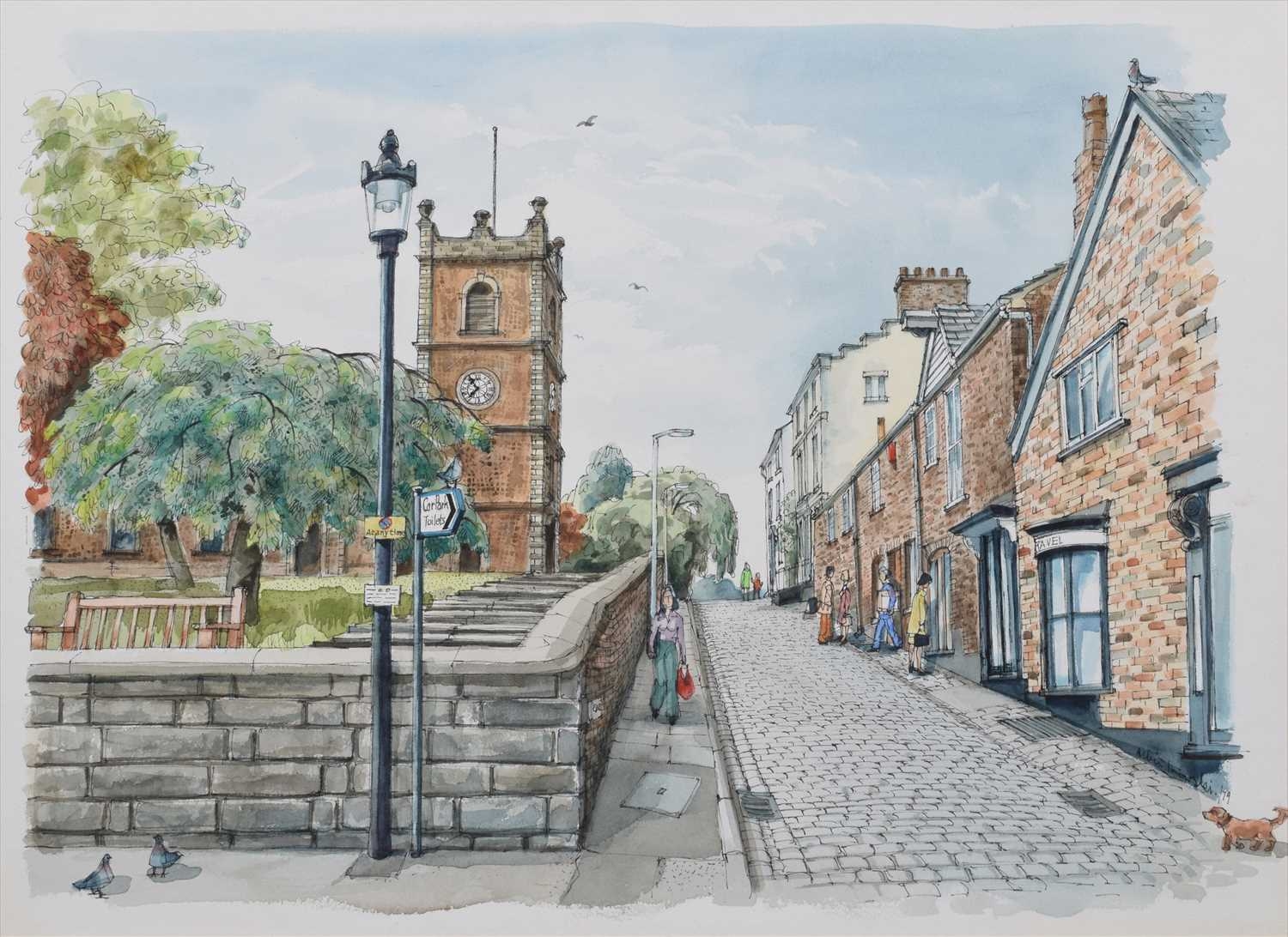 Albin Trowski | Church Hill, Knutsford (1979) | MutualArt