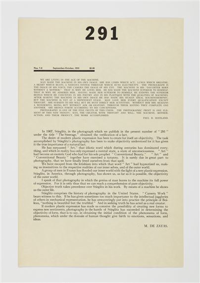 Alfred Stieglitz | '291' | MutualArt