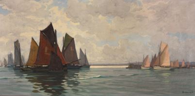 Paul André Jean Eschbach | Bateaux au port | MutualArt