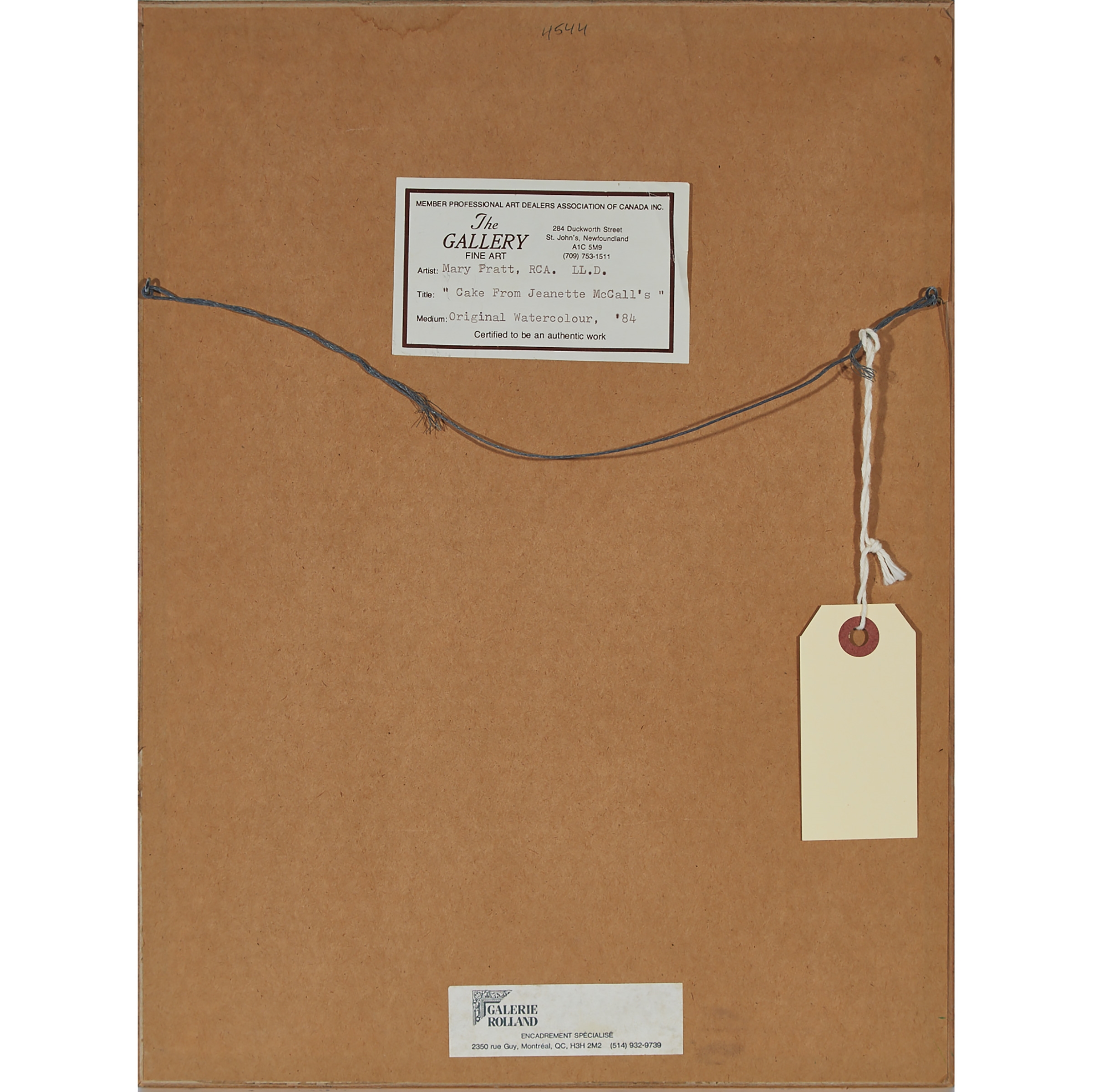 Mary Frances Pratt | CAKE FROM JEANETTE MCCALL’S | MutualArt