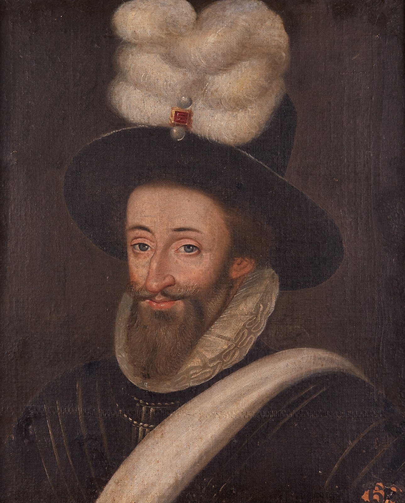 French School, 17th Century | Portrait d'Henri IV au panache blanc ...