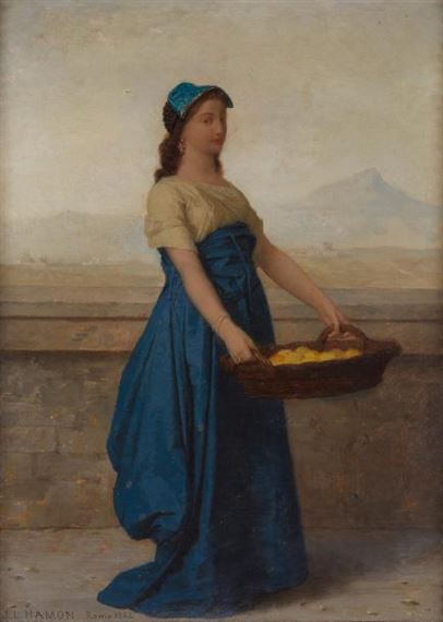 Jean-Louis Hamon | La marchande de citrons (1864) | MutualArt