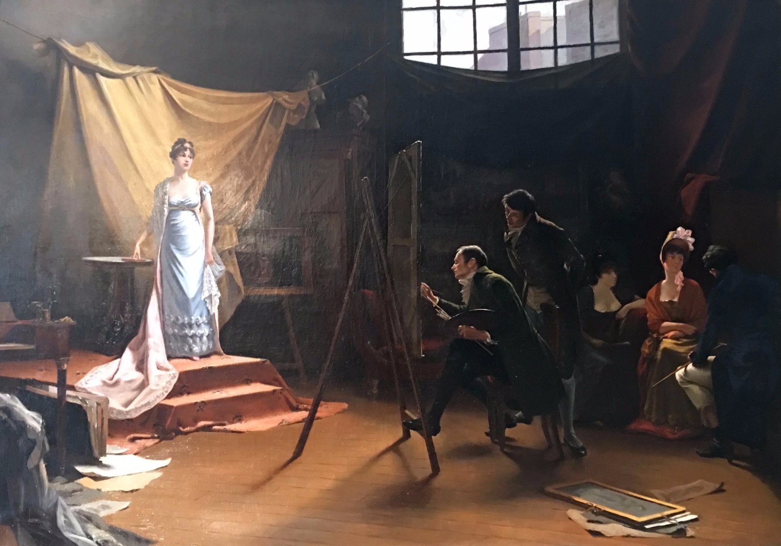 French School, 19th Century | Madame Récamier prenant la pose devant le ...