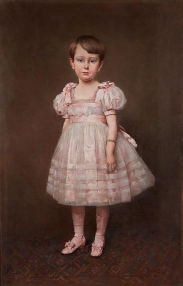 Émile Meyer | Portrait de Mlle Marie-Renée B. (1886) | MutualArt