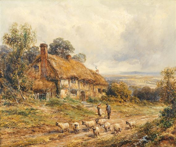 Thomas Whittle the Younger | Driving cattle through the countryside ...