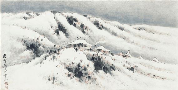 Lee Sang-Beom | Winter Landscape (1950) | MutualArt