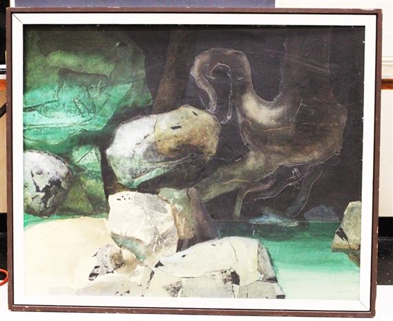 Alexander Nepote | Root in green pool abyss | MutualArt