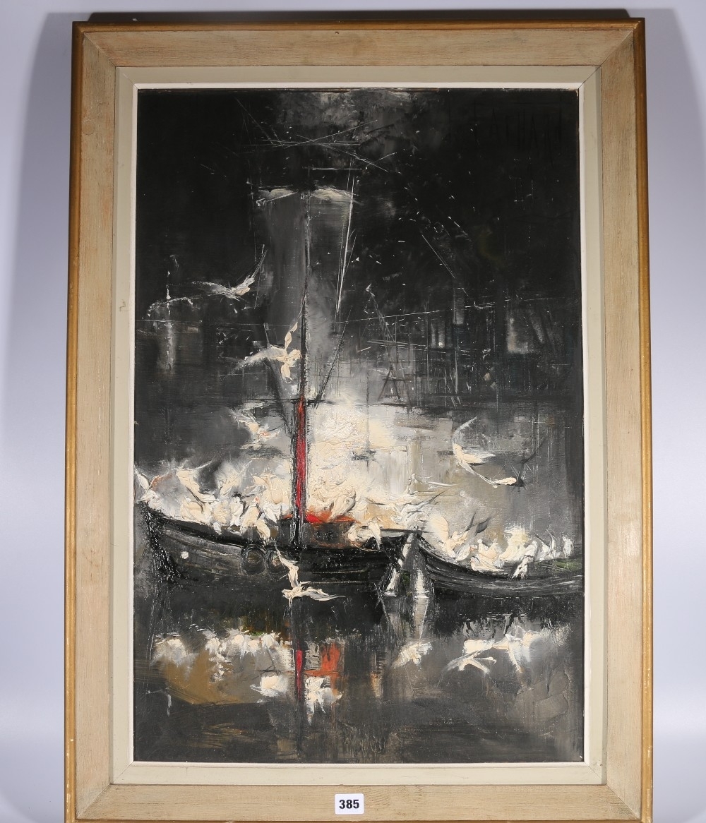 Régis de Bouvier de Cachard | Fishing boats and seagulls | MutualArt