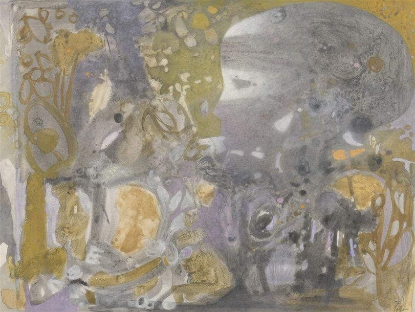 Héctor Poleo | Young girl with flowers (1966) | MutualArt