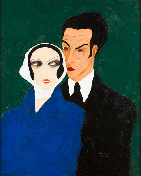 Álvaro Canelas | Sarah Afonso and Almada Negreiros Portrait (1929 ...