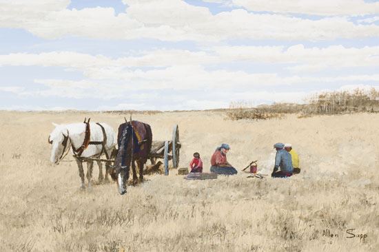 Allen Sapp | Stopping on Their Way to Little Pine Reserve (1975 ...