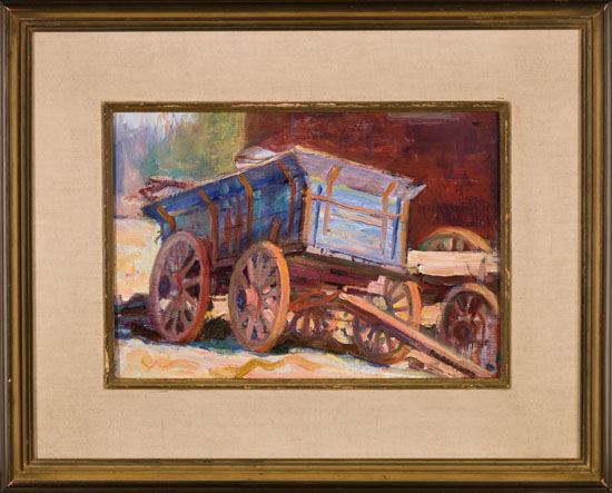 Peter Clapham Sheppard | The Blue Wagon (Circa 1910) | MutualArt