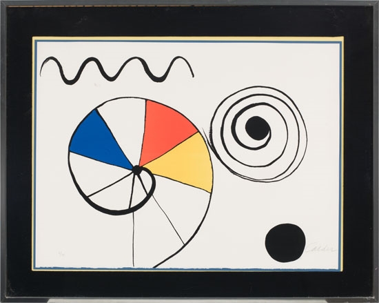 Alexander Calder | Spirales en trois couleurs | MutualArt