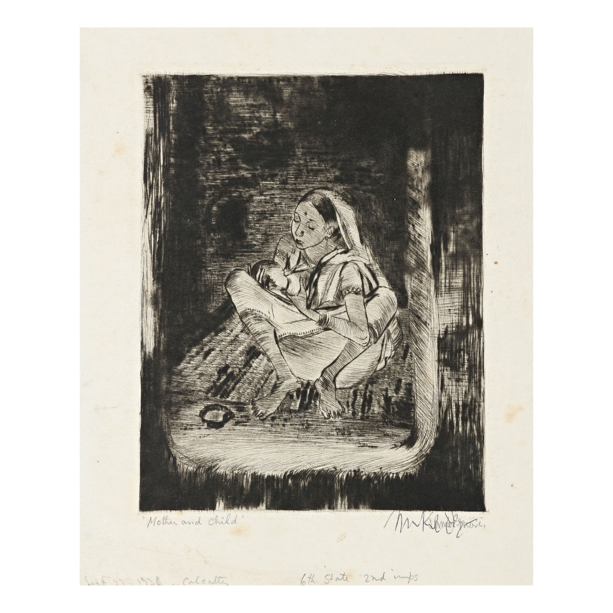 Mukul Dey | MOTHER AND CHILD (1938) | MutualArt