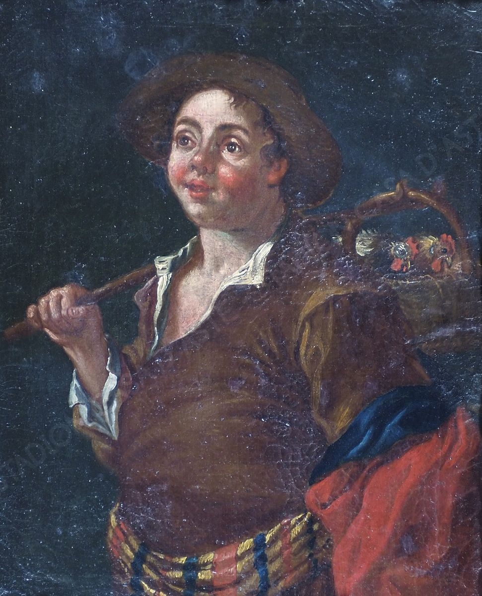 Francesco Polazzo | Ragazzino con cesto di fiori | MutualArt