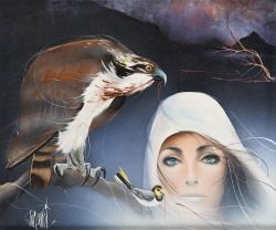 Luc Genot | Jeune femme au regard perçant | MutualArt