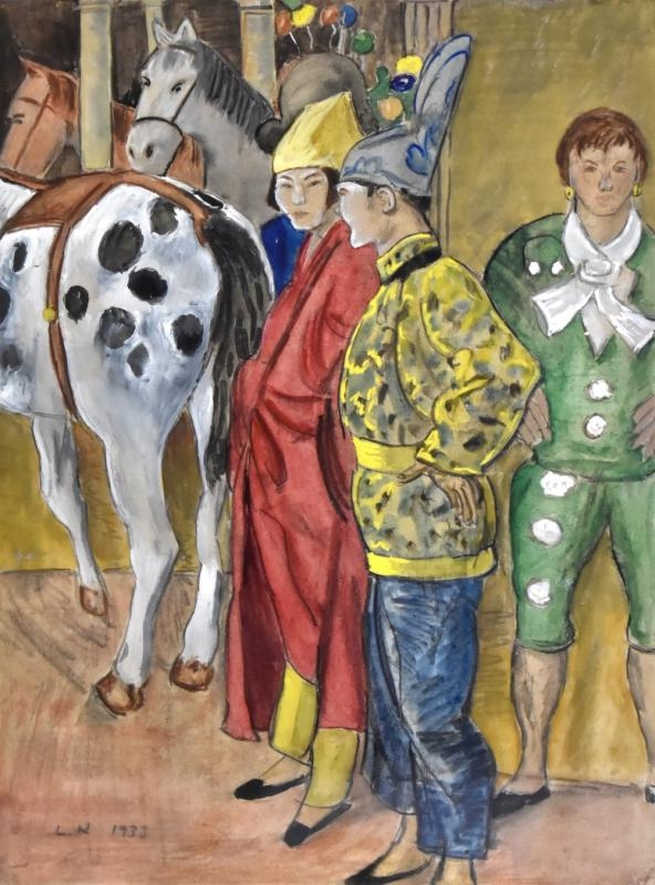 Dame Laura Knight | Circus ring with horse and rider (1933) | MutualArt