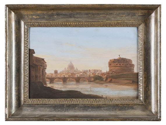 Ippolito Caffi | VEDUTA DI CASTEL SANT'ANGELO DAL TEVERE | MutualArt