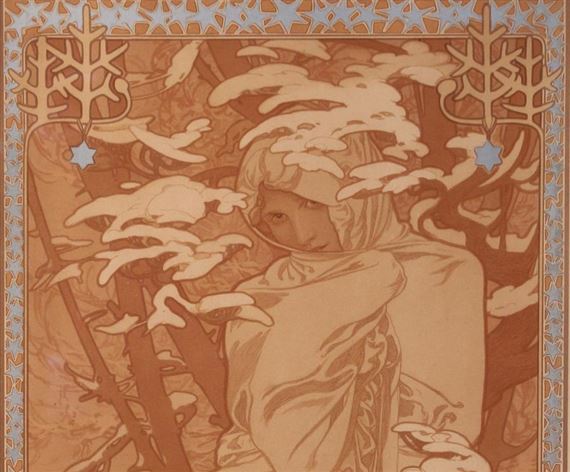 Alphonse Mucha | L'Hiver | MutualArt