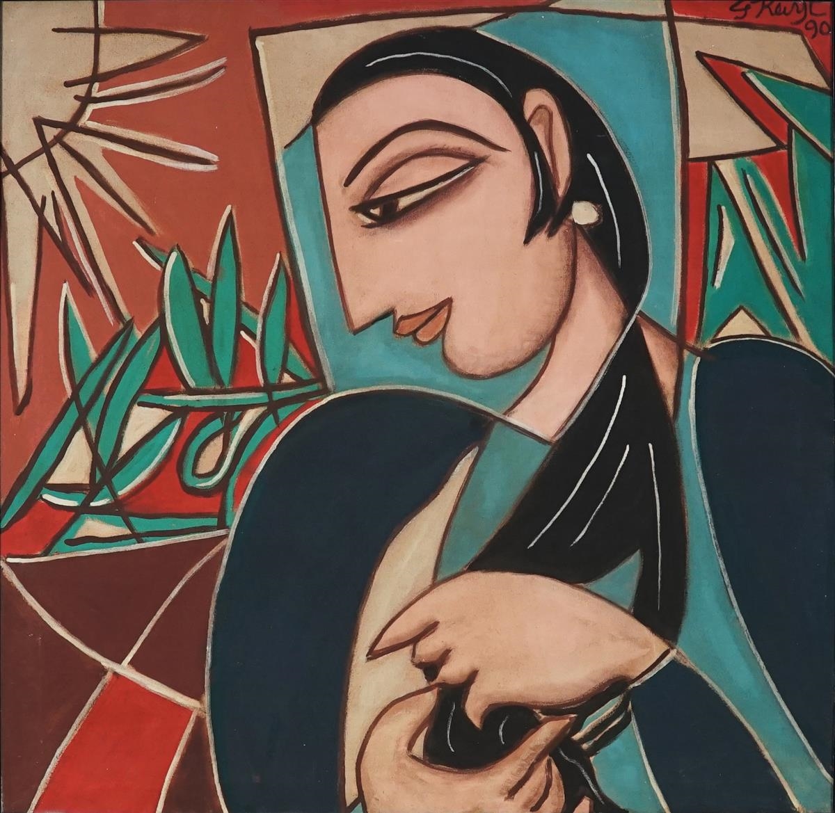 George Keyt | Solitude (1990) | MutualArt