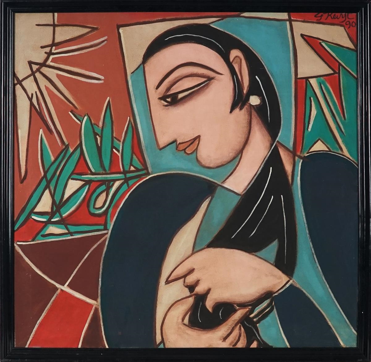 George Keyt | Solitude (1990) | MutualArt