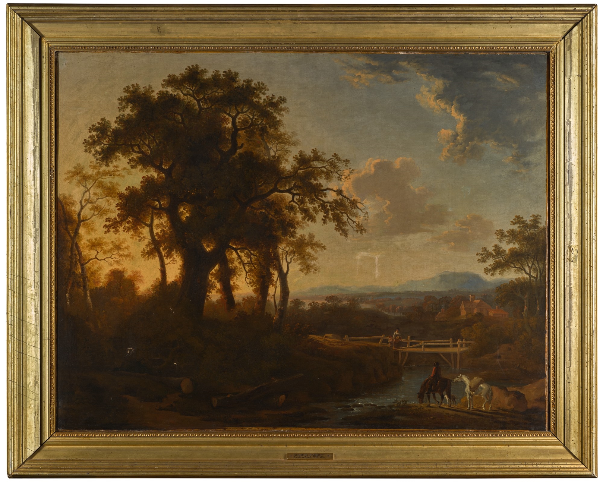 George Barret Sr. | AN EXTENSIVE WOODED RIVER LANDSCAPE, WITH A ...