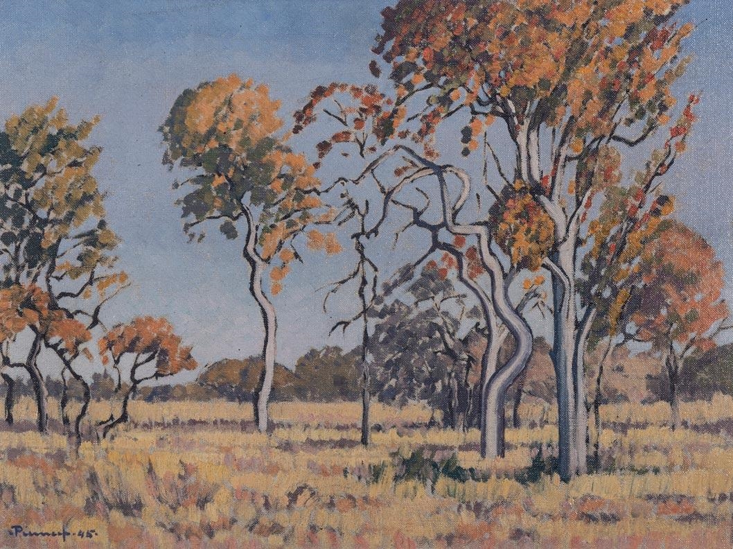Jacob Hendrik Pierneef | Landscape with Trees (1946) | MutualArt