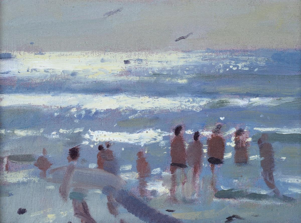 Ken Howard | Beach Figures Against the Light (1985) | MutualArt