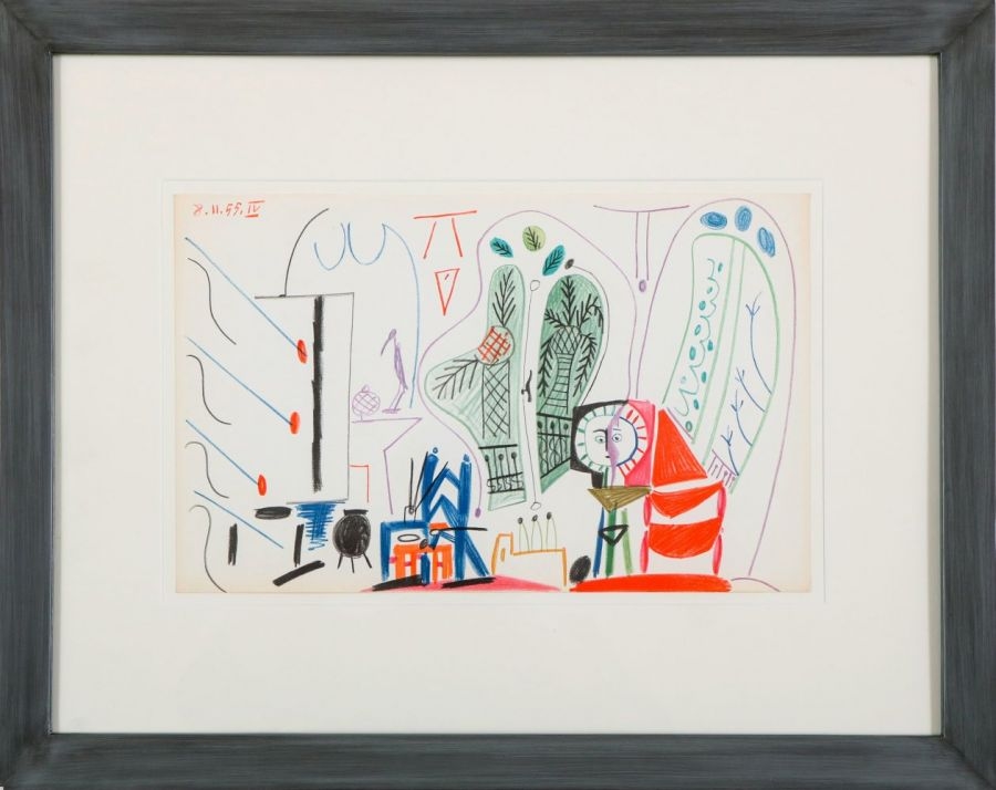 Pablo Picasso | Picassos Atelier in der Villa Californie in Cannes ...