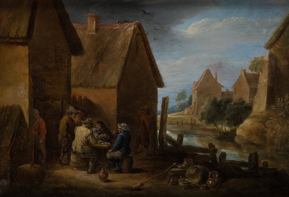 David Teniers III | ESCENA EXTERIOR TABERNA | MutualArt