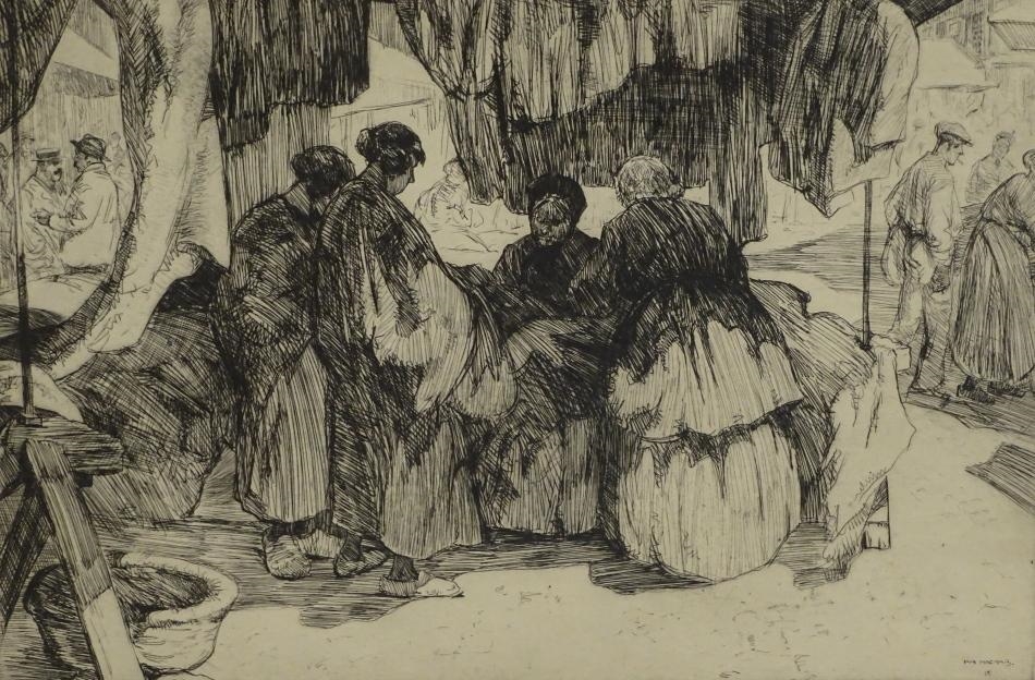 Iain MacNab | Market scene | MutualArt