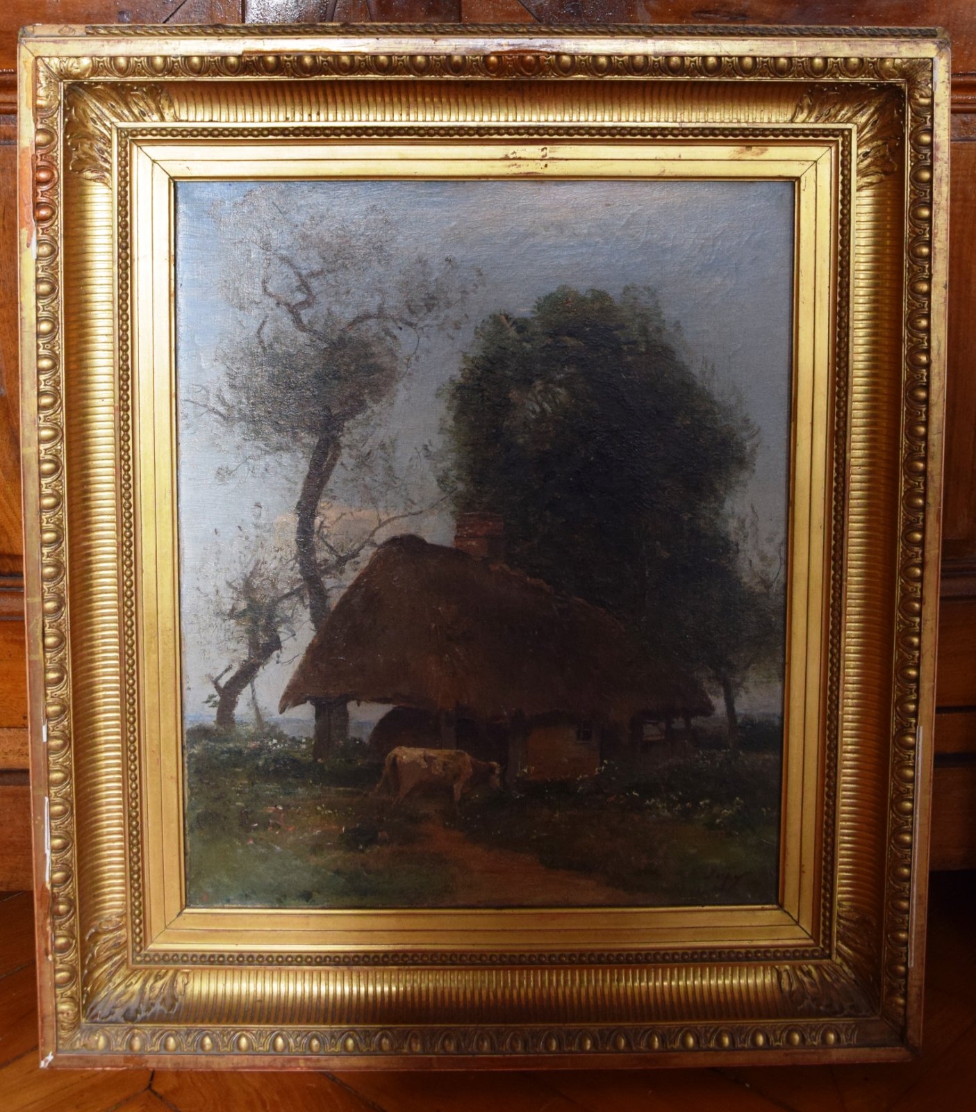 Louis-Aimé Japy | Vache devant une grange | MutualArt